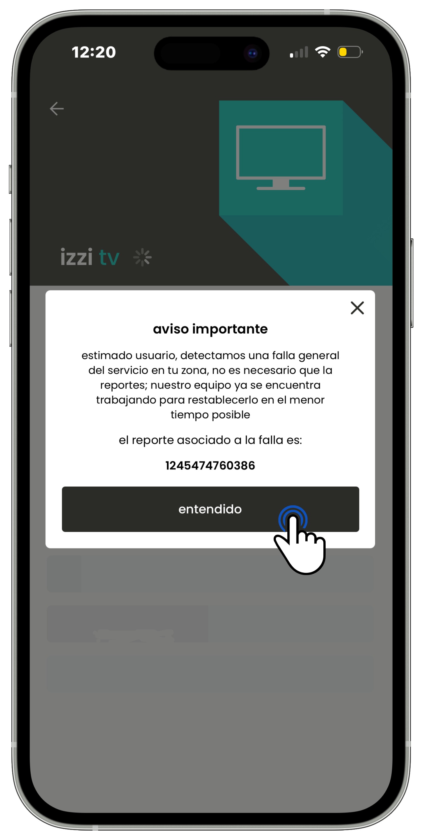 Reporta fallas de tu servicio desde izzi App – Ayuda izzi