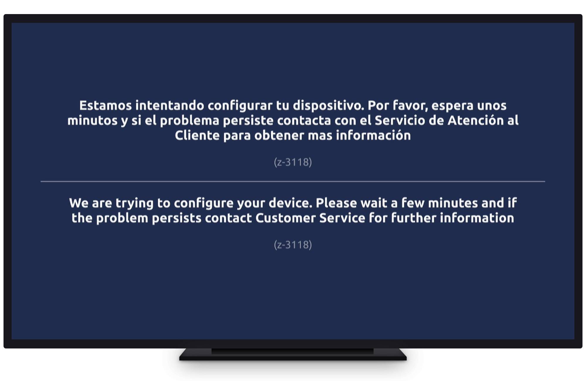 Error 3118 – Ayuda izzi