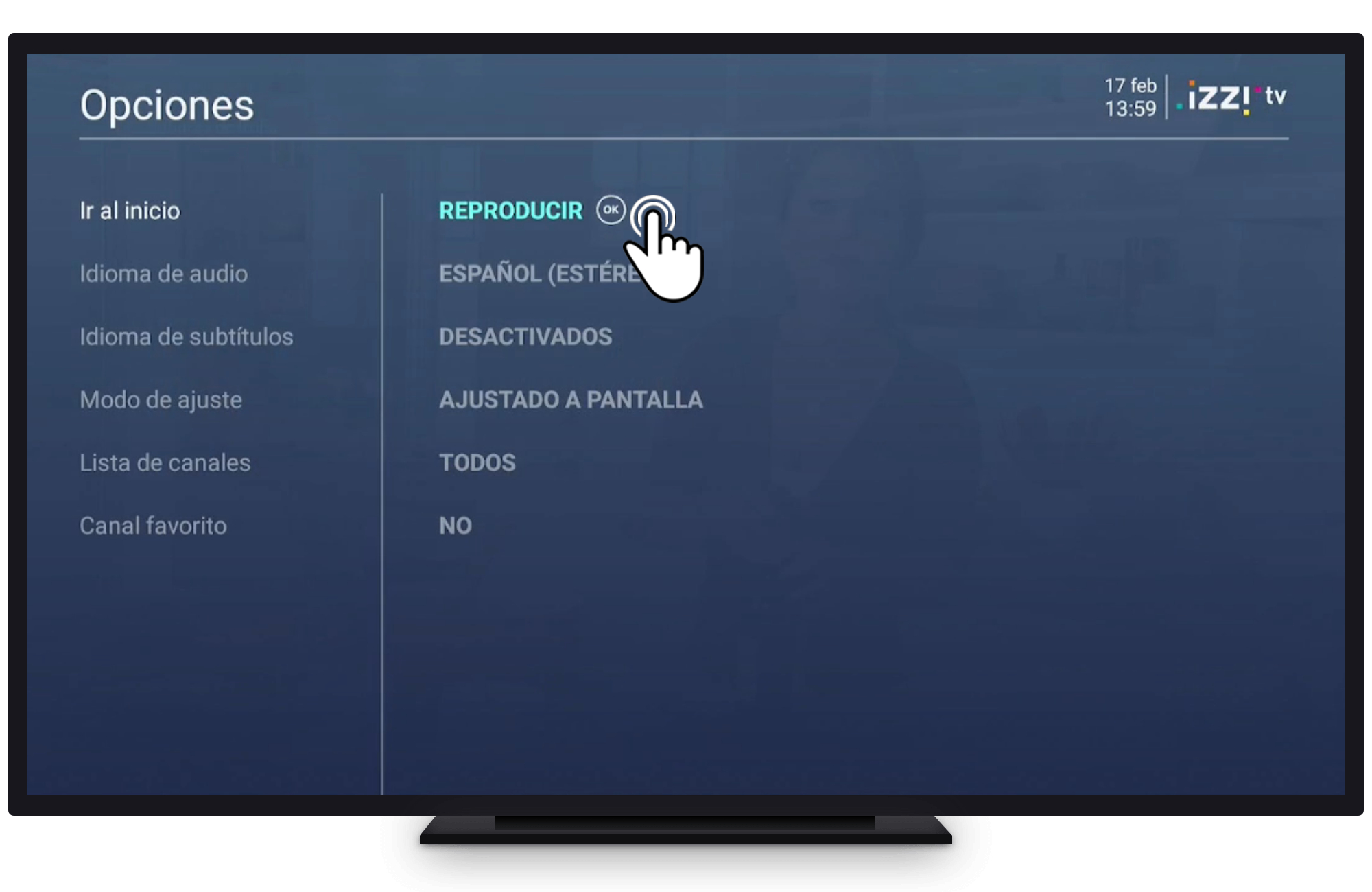 Reproduce tus programas desde el inicio – Ayuda izzi