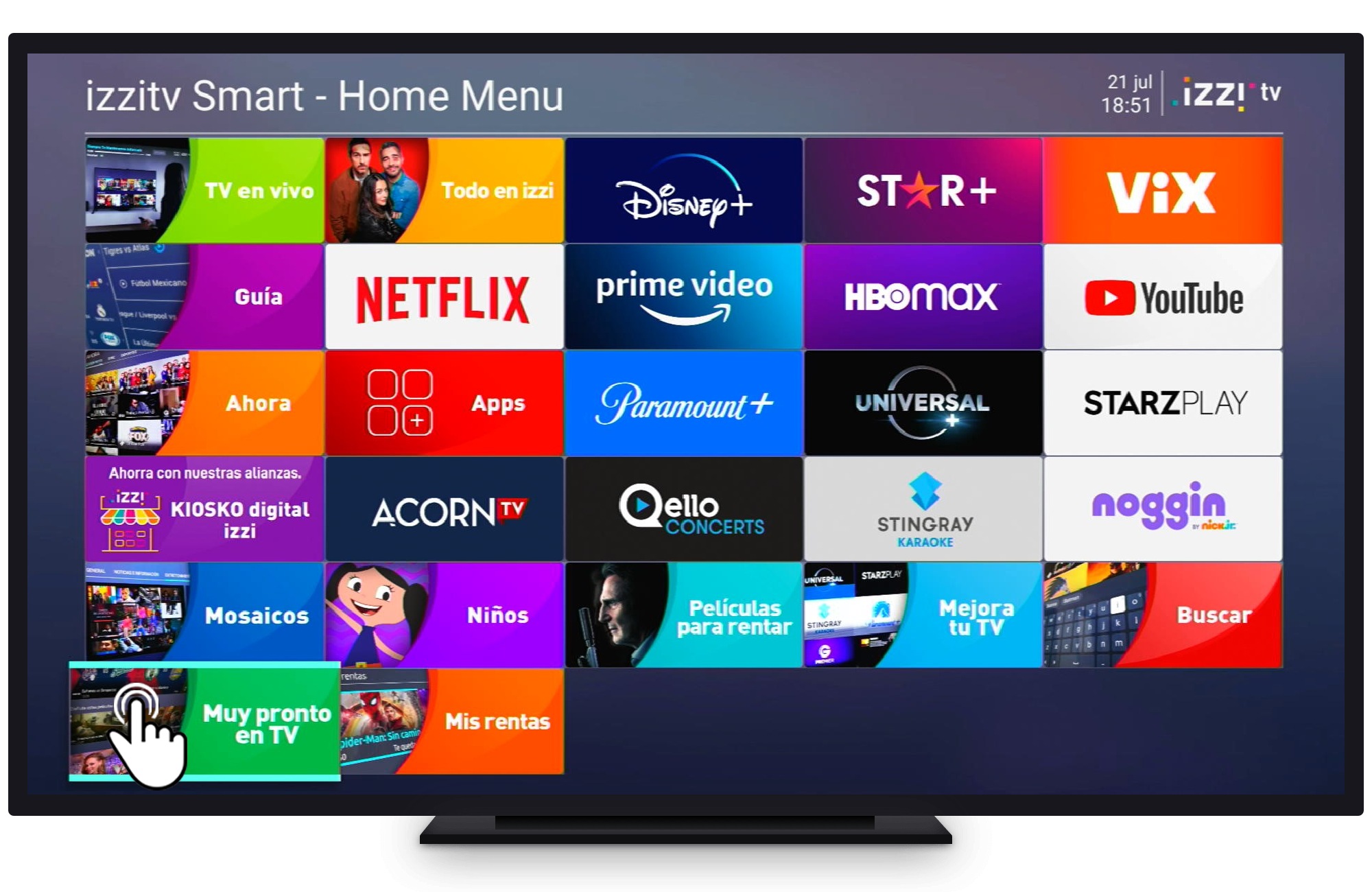 Muy pronto en tu TV – Ayuda izzi