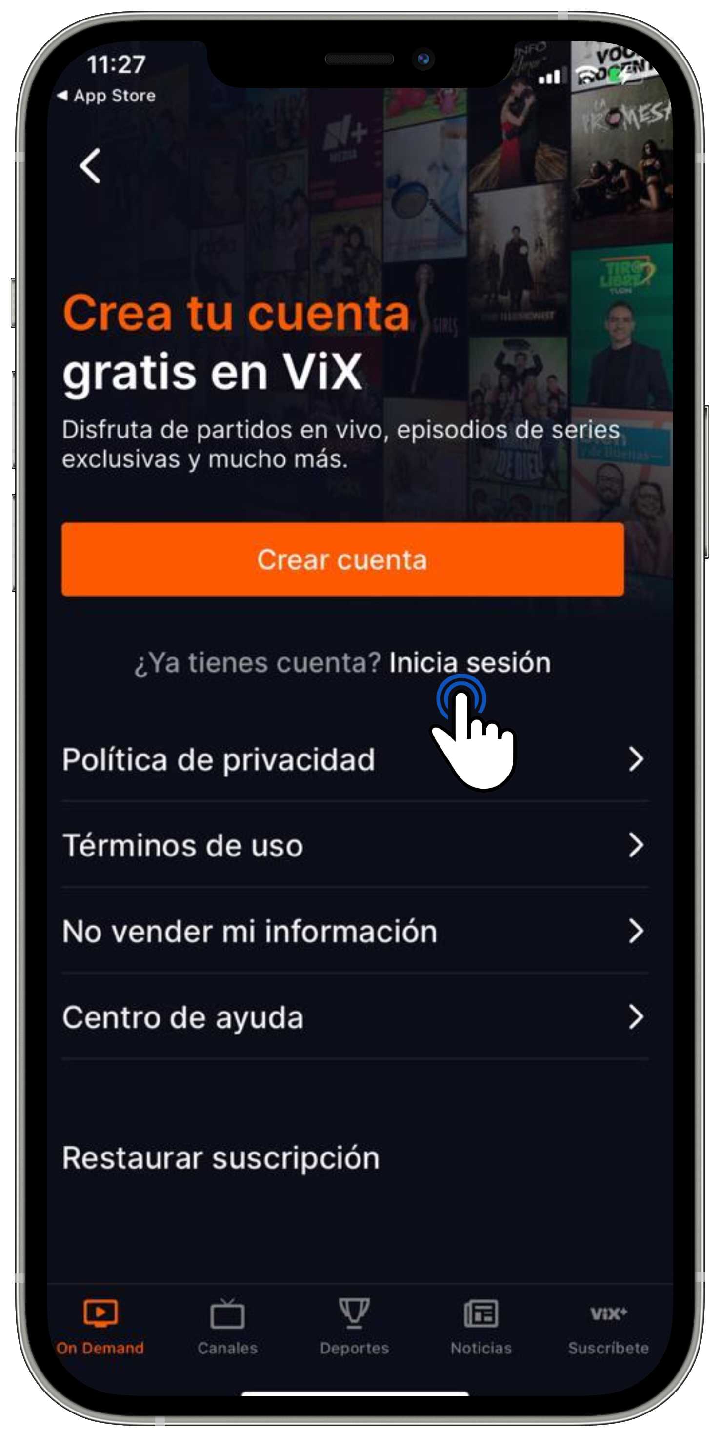 Inicio de sesión ViX – Ayuda izzi