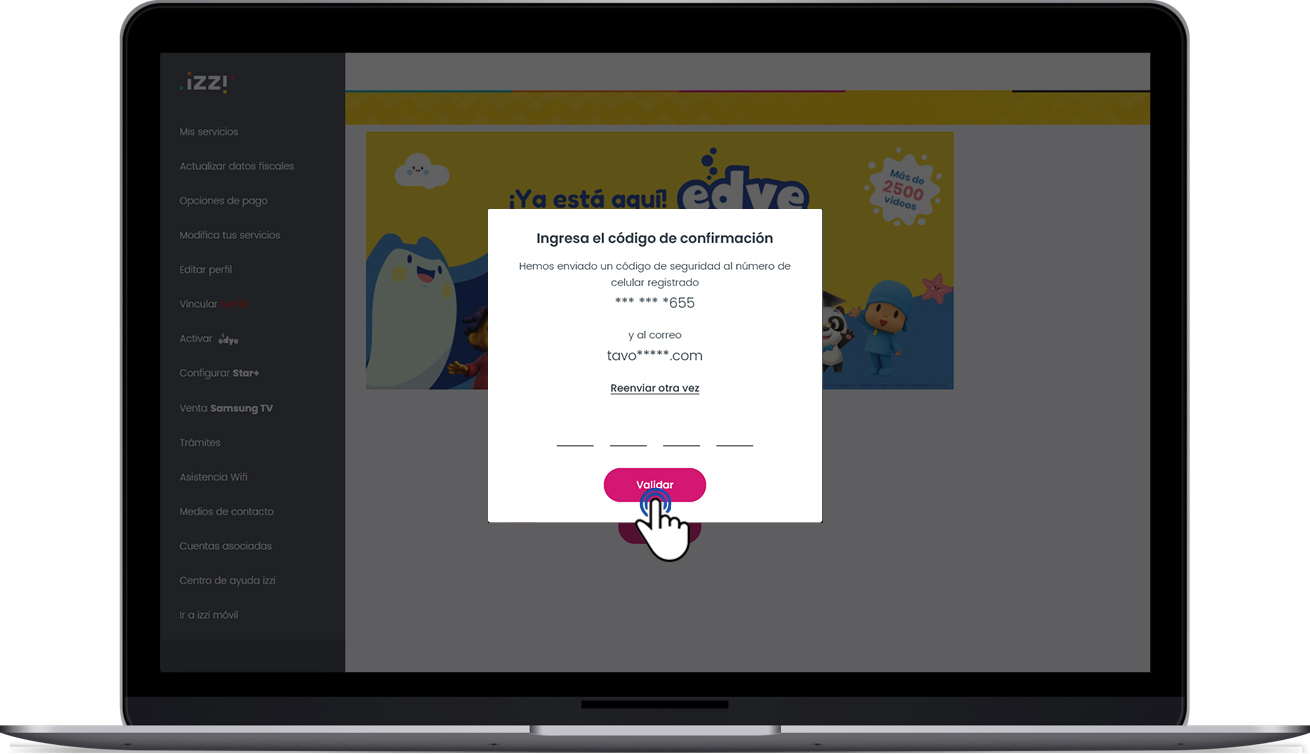 Activación Edye – Ayuda izzi