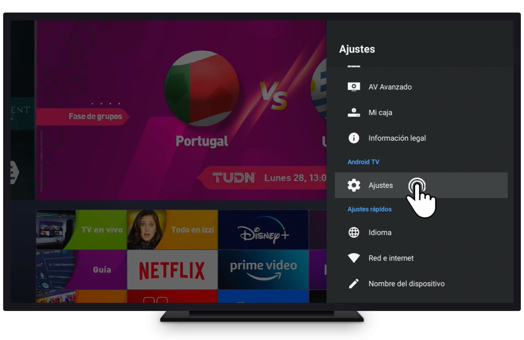 Configura el salvapantallas de izzitv Smart – Ayuda izzi