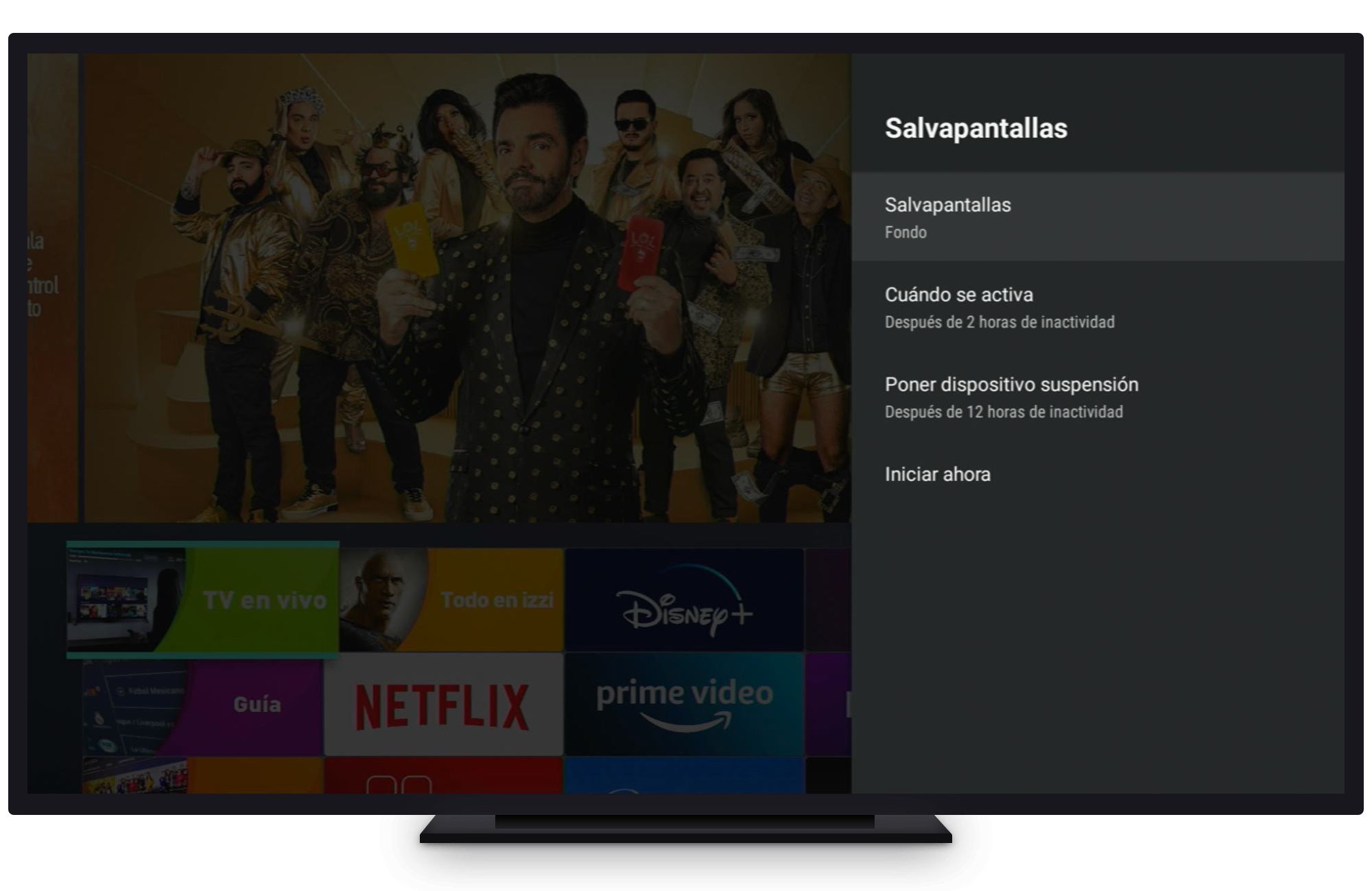 Configura el salvapantallas de izzitv Smart – Ayuda izzi