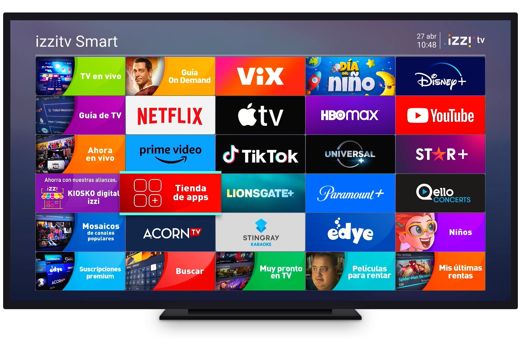 Descarga aplicaciones en tu decodificador y vive la experiencia Smart – Ayuda izzi