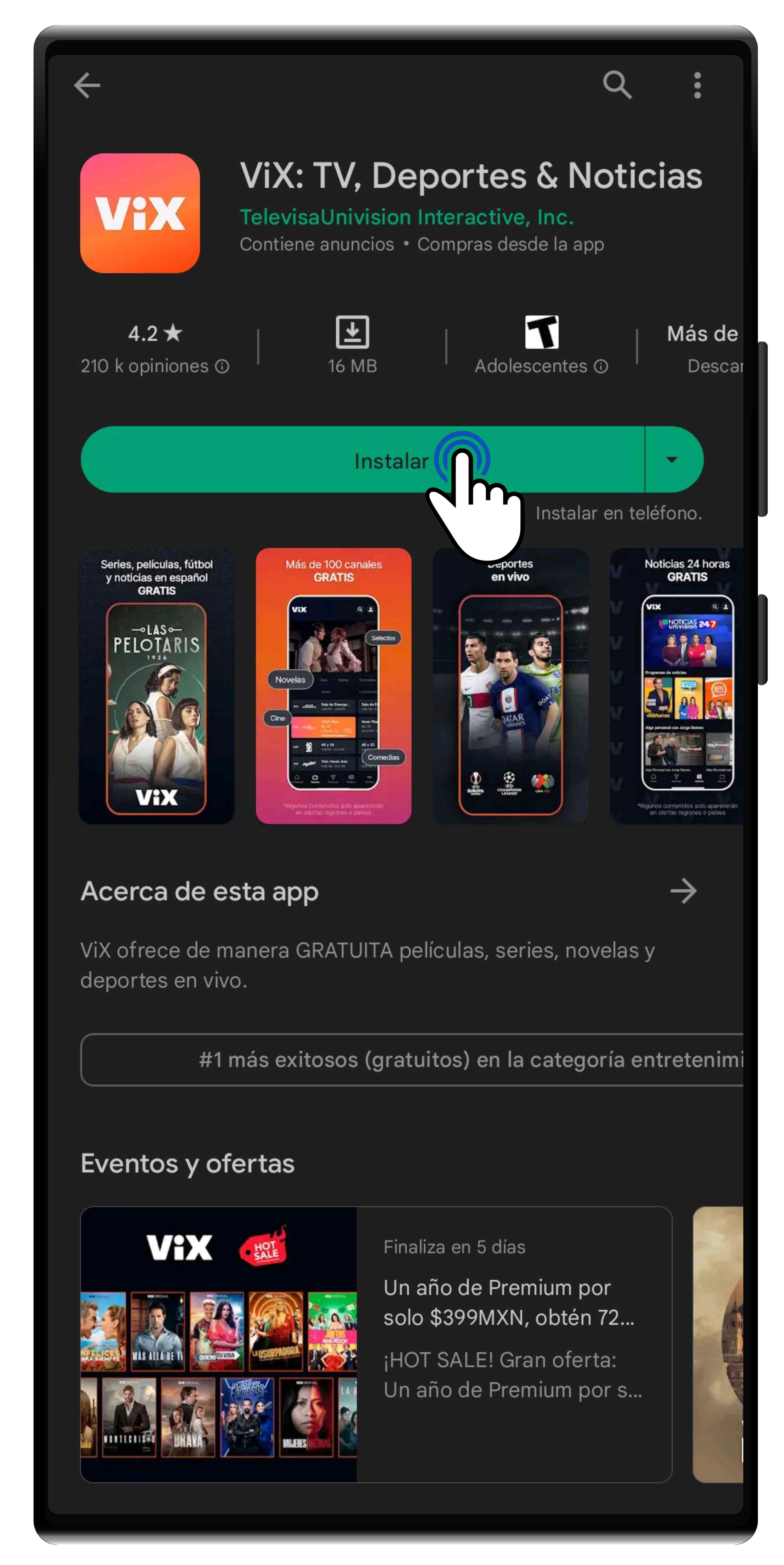 Descarga la aplicación de ViX – Ayuda izzi