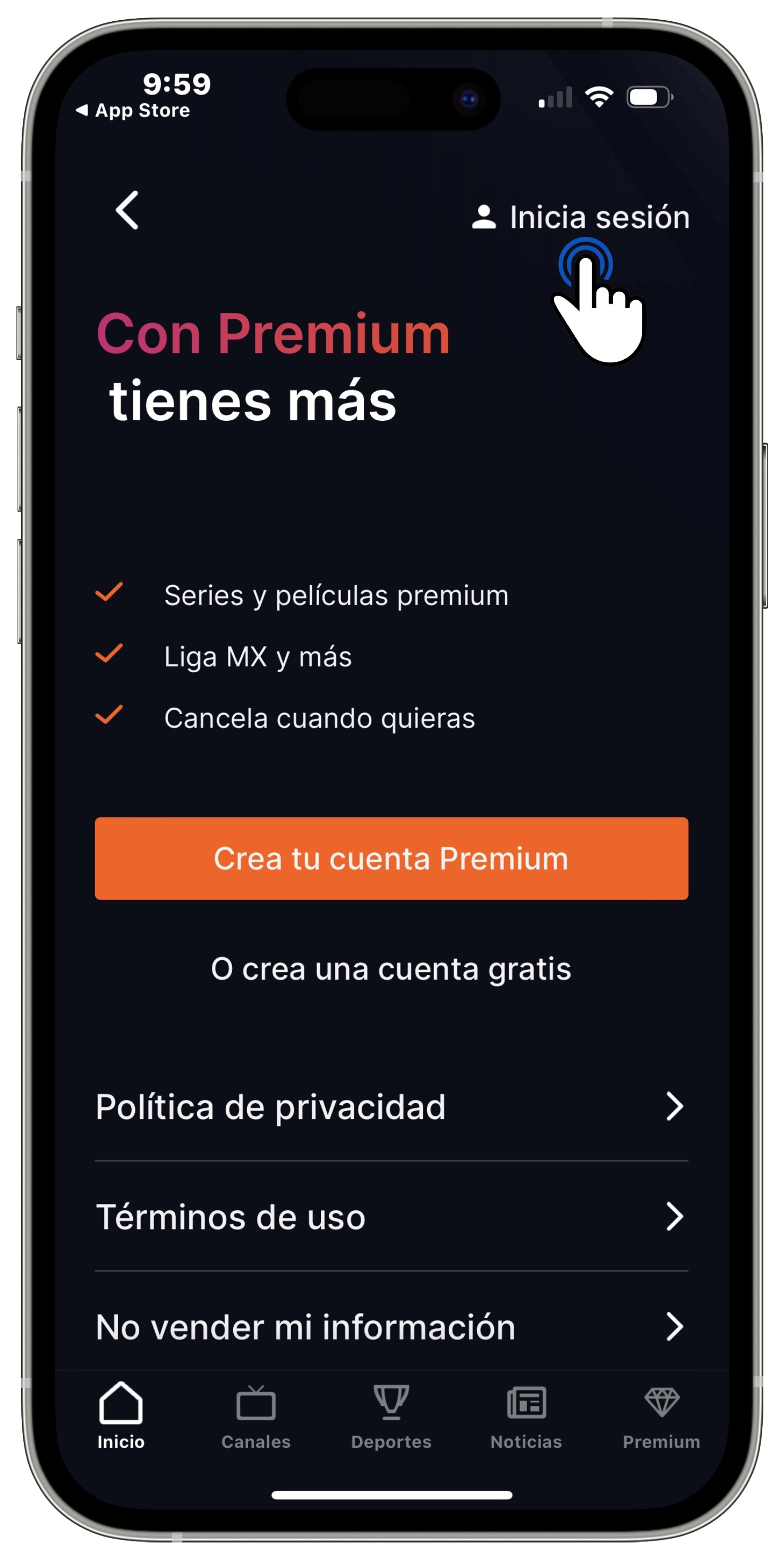 Inicio de sesión ViX – Ayuda izzi