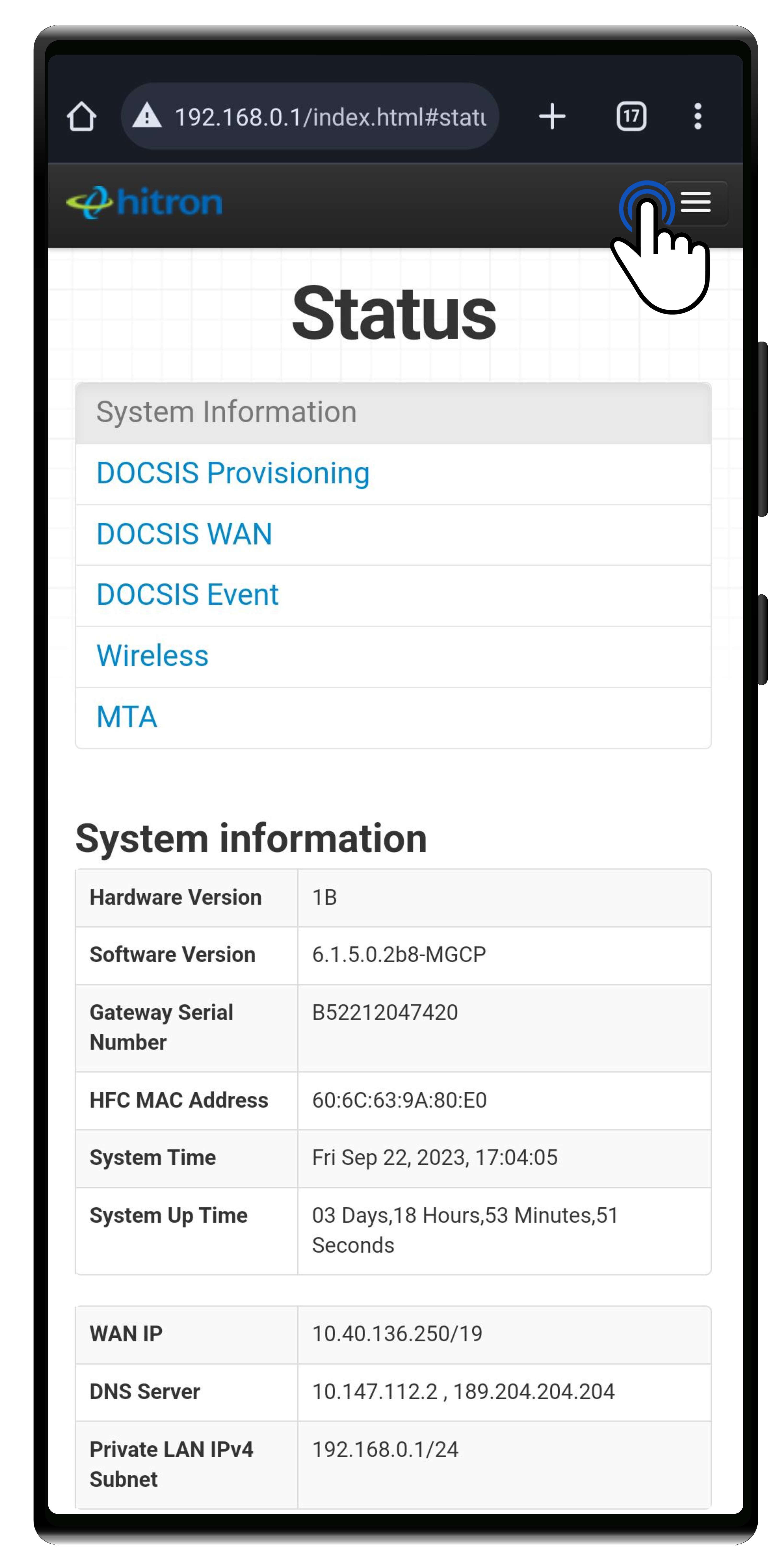 Conoce tu módem Hitron CGNV5 – Ayuda izzi