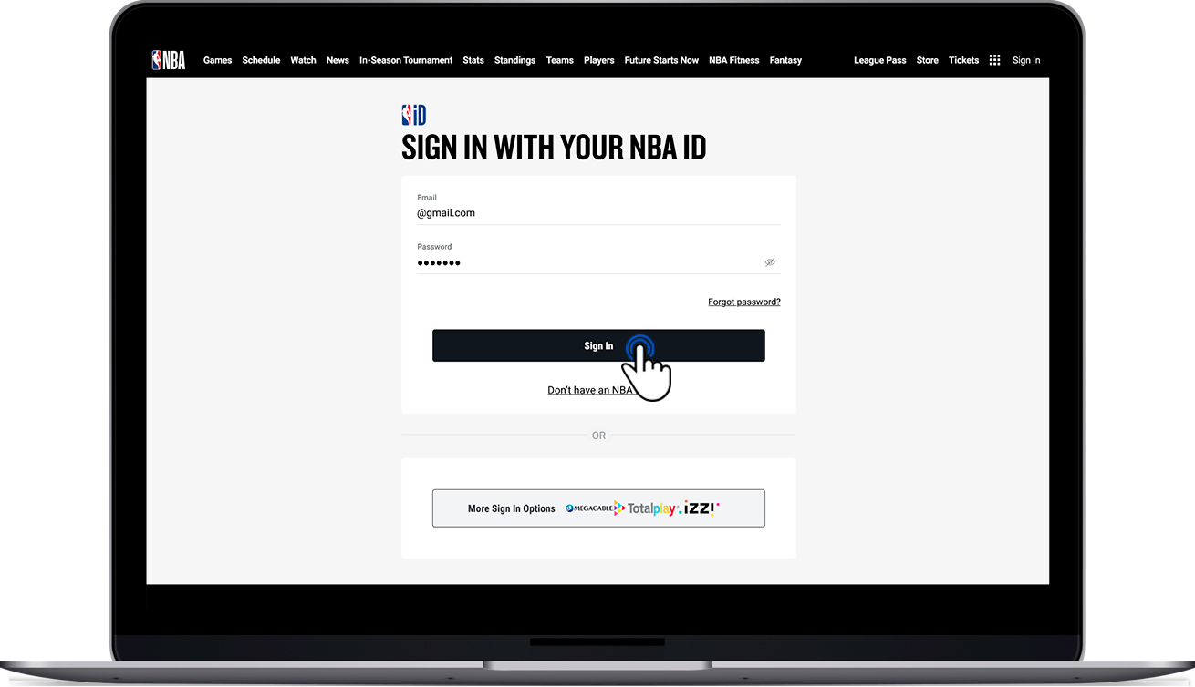 Inicio de sesión de NBA League Pass – Ayuda izzi
