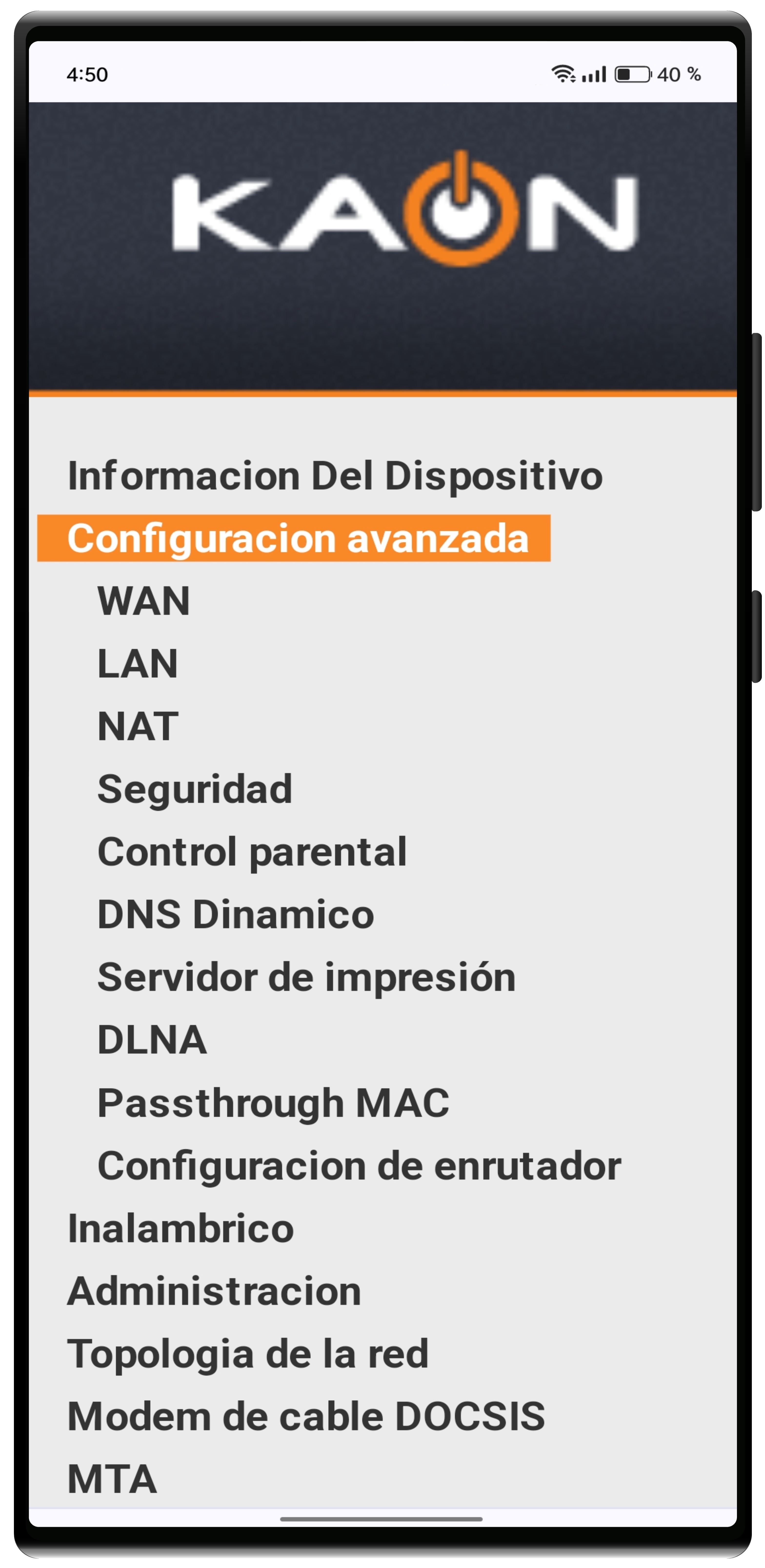 Conoce tu módem Kaón CG3000 – Ayuda izzi