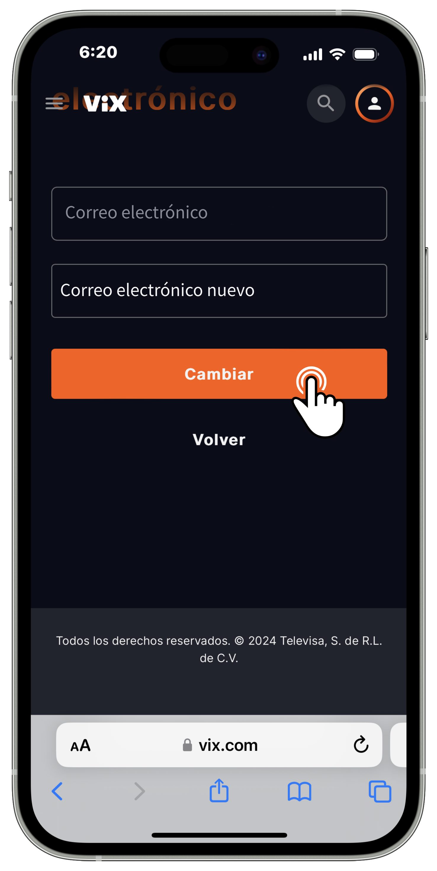 Modifica tu usuario y contraseña de ViX Premium – Ayuda izzi