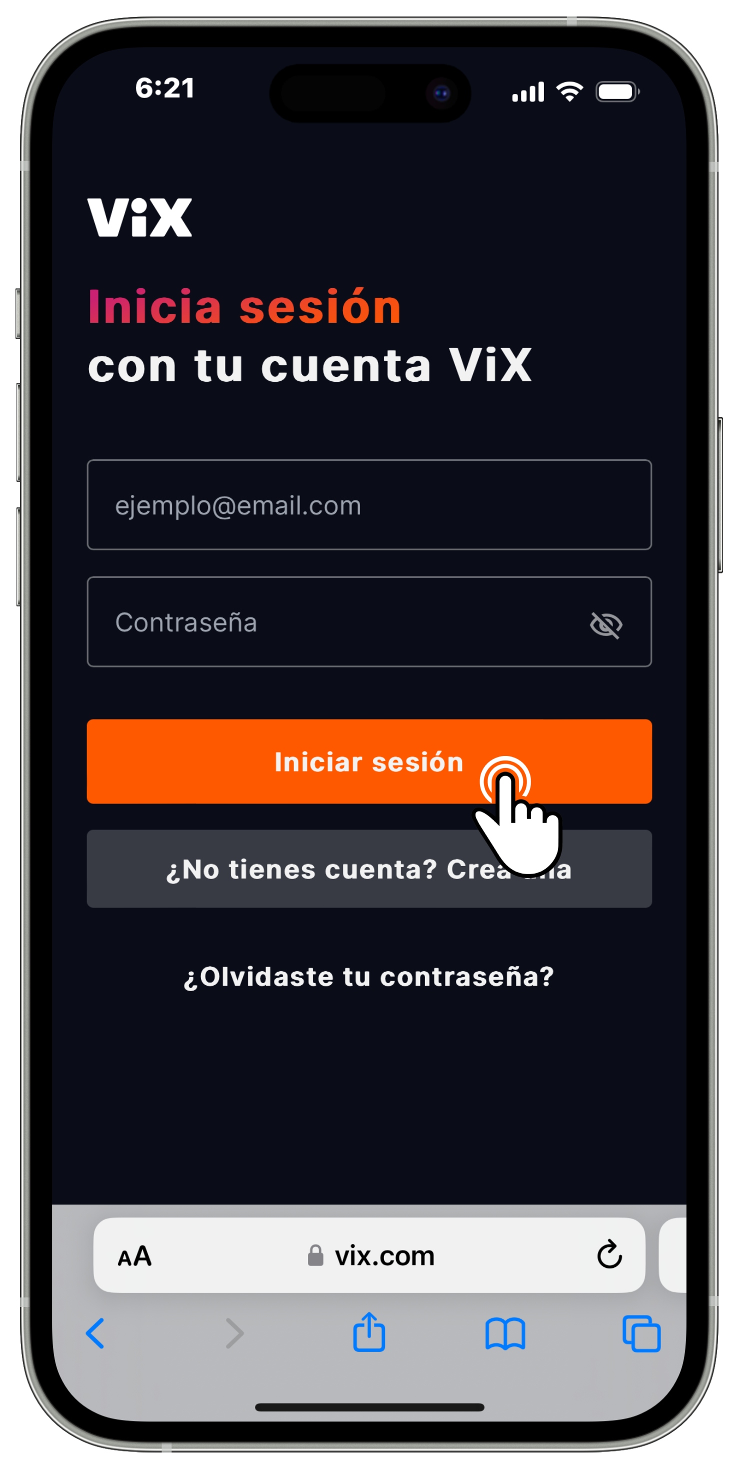 Modifica tu usuario y contraseña de ViX Premium – Ayuda izzi