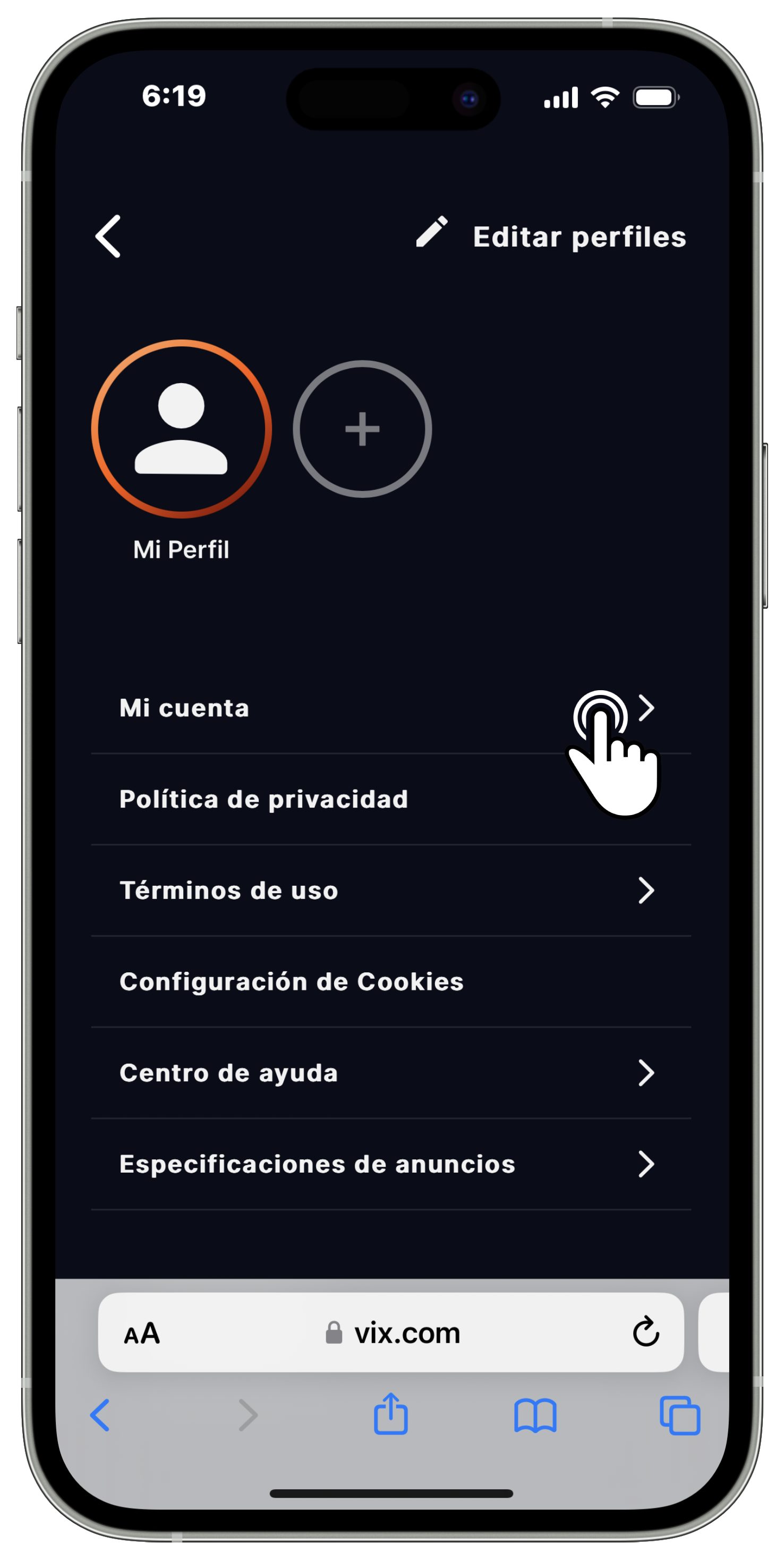 Modifica tu usuario y contraseña de ViX Premium – Ayuda izzi