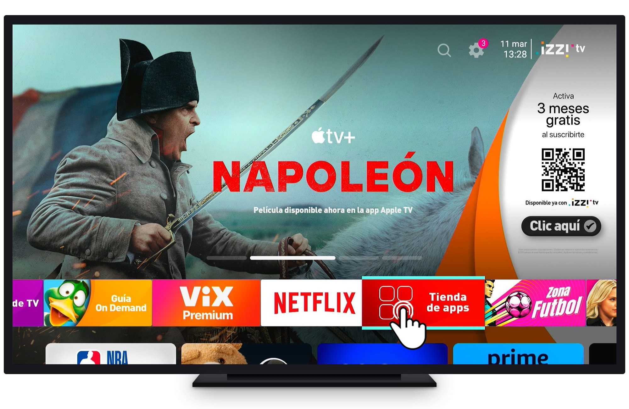 Descarga Universal+ en tu decodificador – Ayuda izzi