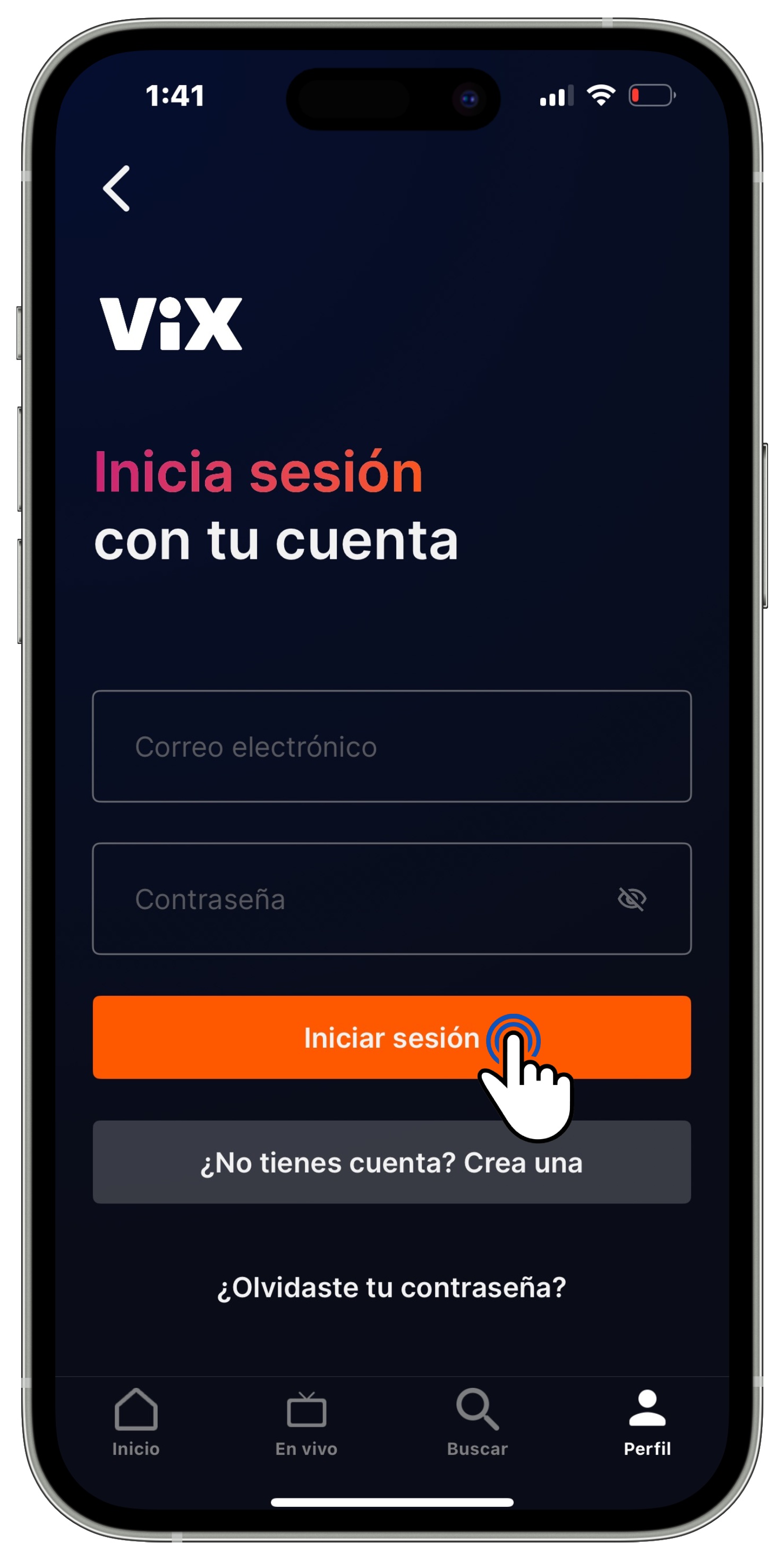 Inicio de sesión ViX – Ayuda izzi