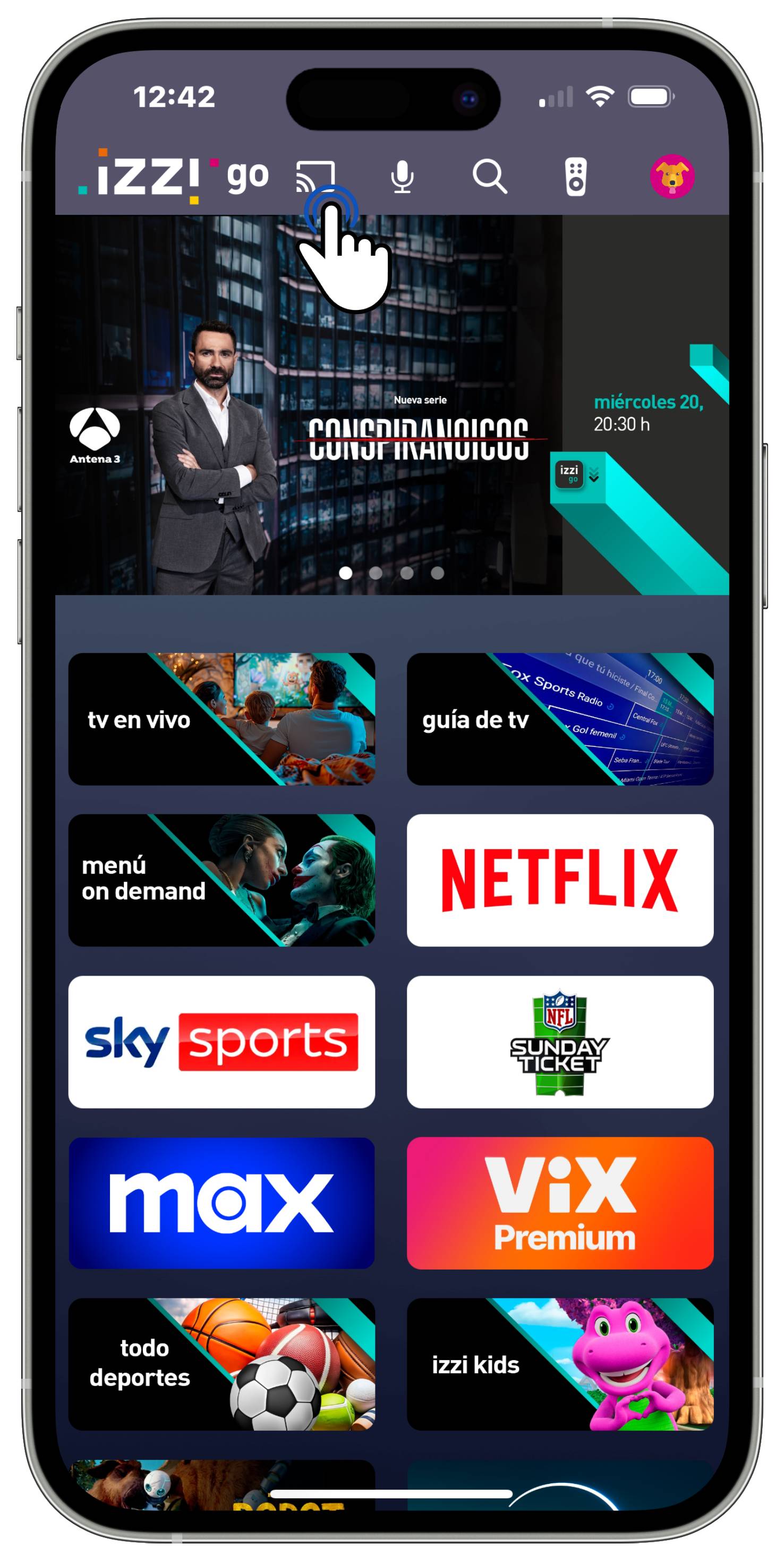 Transmite contenido a tu decodificador izzitv Smart con Chromecast ...